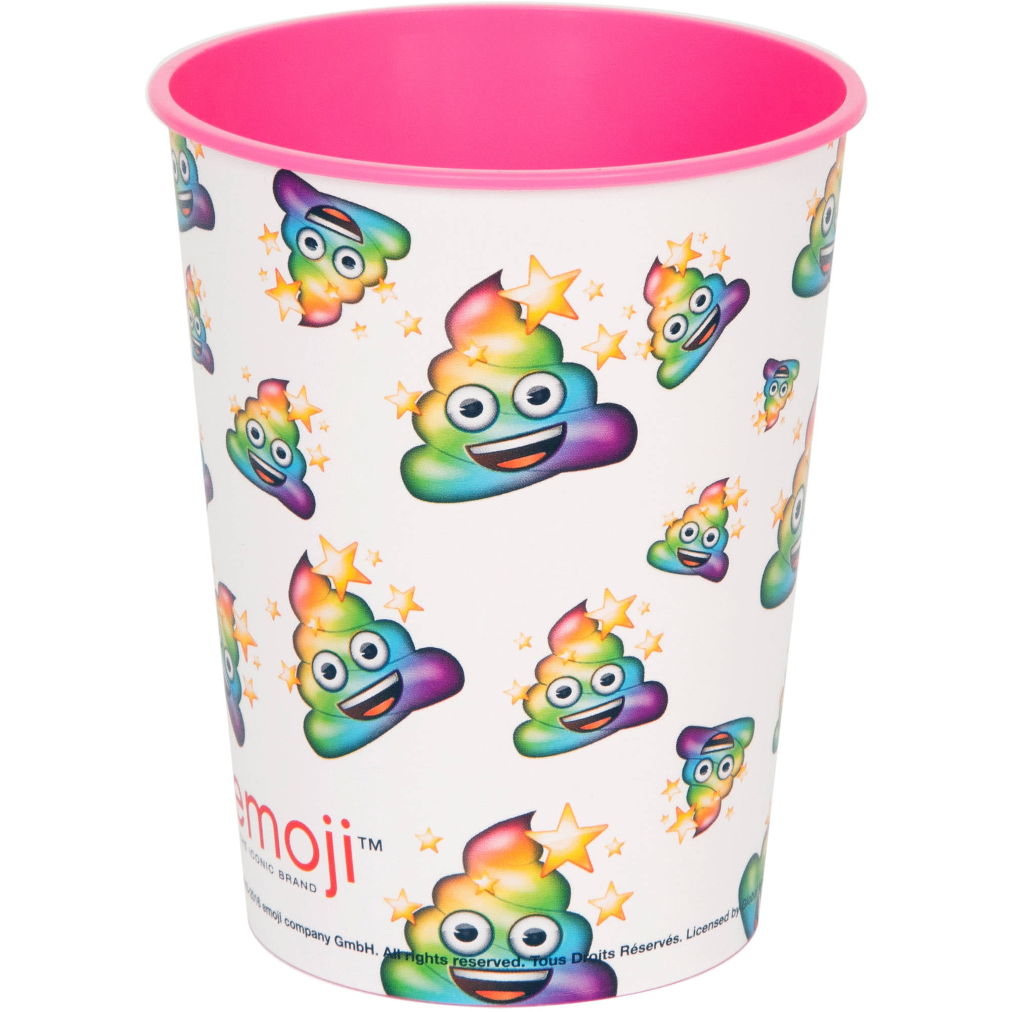 Rainbow Poop Emoji Plastic Cup, 16 oz, 1ct – Walmart Inventory Checker ...