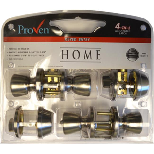 Proven Brands 5762ET-2-530-2 4 Piece Locks Entry Combo Set - Satin ...