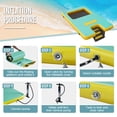 Jocisland Inflatable Floating Dock, Non-Slip 6/7/8/10/12 FT Air Dock ...