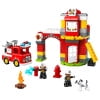 LEGO DUPLO Town Fire Station 10903 Firefighter Toy for Kids with Engine ...