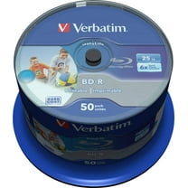 Verbatim Blu-ray Recordable Media - BD-R - 6x - 25 GB - 50 Pack Spindle ...