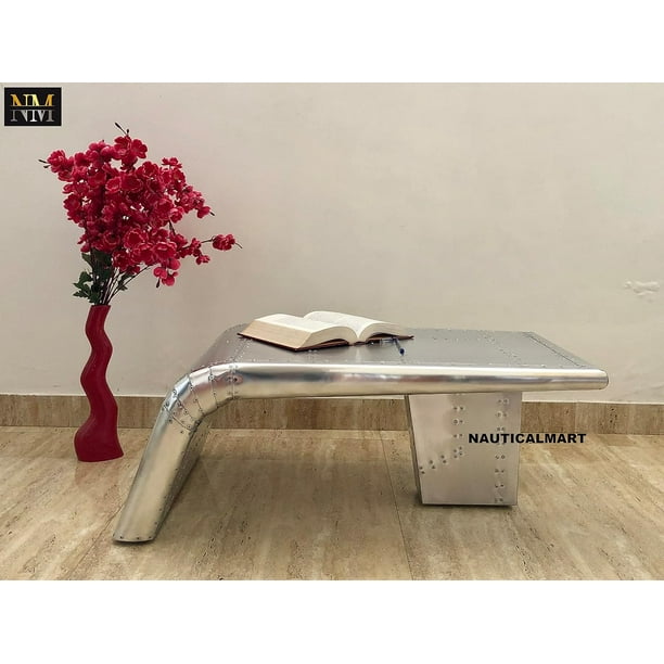 Nauticalmart Aviator Coffee Table Aluminium Vintage Aircraft Airman ...
