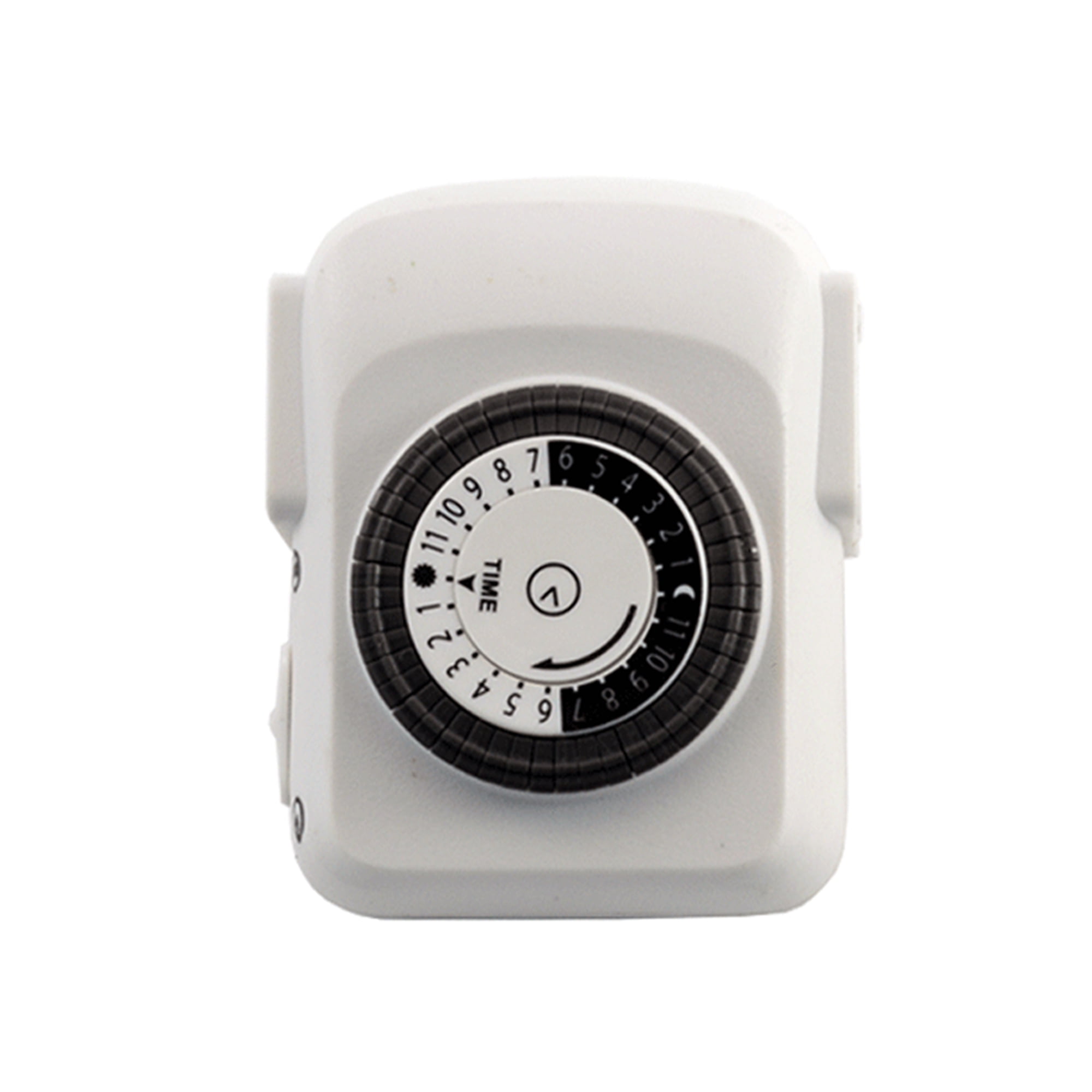 Uninex 24 Hour Mechanical Pin Timer Plug-In with 2 Grounded Outlets ...