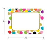 Teacher Created Resources Confetti Name Tags/Labels, 36 Per Pack, 6 ...
