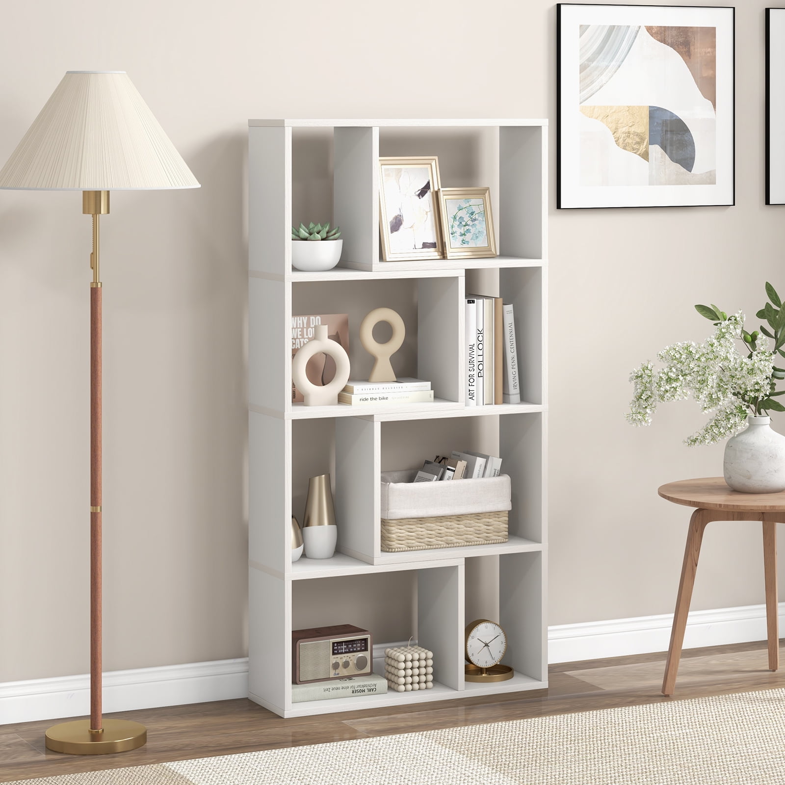 Click here for Giantex Tall Bookcase W/8 Cubes  Mall Bookshelf  W... prices