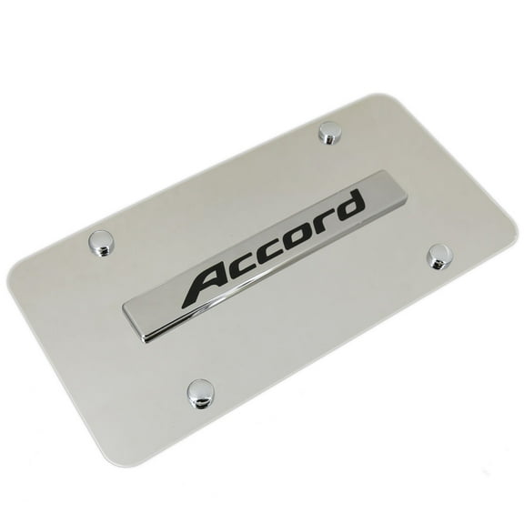 Honda Civic SI Stainless Steel Wide Body License Plate Frame (Black ...