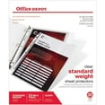 Office Depot Clear Sheet Protectors, Standard, 8 1/2in. x 11in., Pack ...