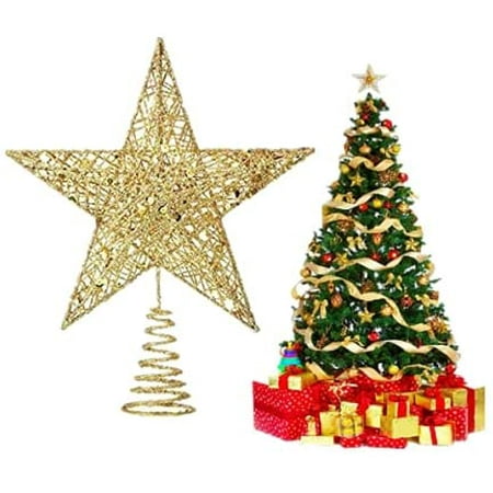Christmas Tree Topper Glitter Star Tree Topper Silver Star Tree Topper ...