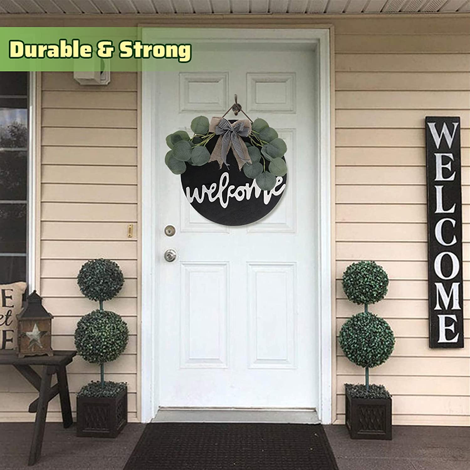 Home & Living Wreaths Wreaths & Door Hangers Beautiful Welcome Home Dog ...