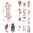 HSMQHJWE Skin Barrier Film Ink Colorful Flower Tattoo Stickers ...