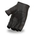 First Mfg Co - Roadster - Men's Motorcycle Biker Riding Black Leather Gloves - Medium ...