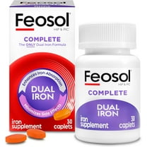 Feosol Original High Potency Iron Supplement, Ferrous Sulphate, 120 ...