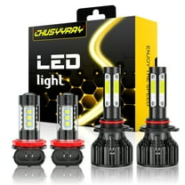 For Dodge Dart 2013-2015 4PC HIR2 9012 LED Headlight 6000K High & Low ...