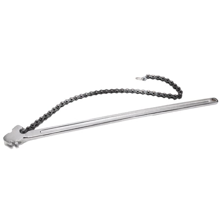 Peahefy 24in Chain Wrench Adjustable Diameter Long Handle Articulation ...