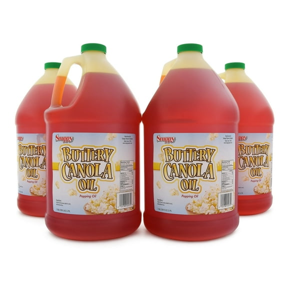 Paragon Popcorn Oil, Buttery Flavor, Golden Popping and Topping, Case ...