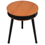 DecorTech Round End Table with Bluetooth Speaker and USB Charging Port ...