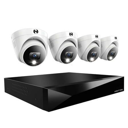 Night Owl 2K DVR Security System with Bluetooth, 2TB Hard Drive, 8 ...