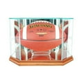 Perfect Cases - Octagon Football Display Case, Black Finish - Walmart.com