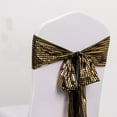 Efavormart 5 Pack Shiny Black Gold Foil Chair Sashes Disco Mirror Ball ...