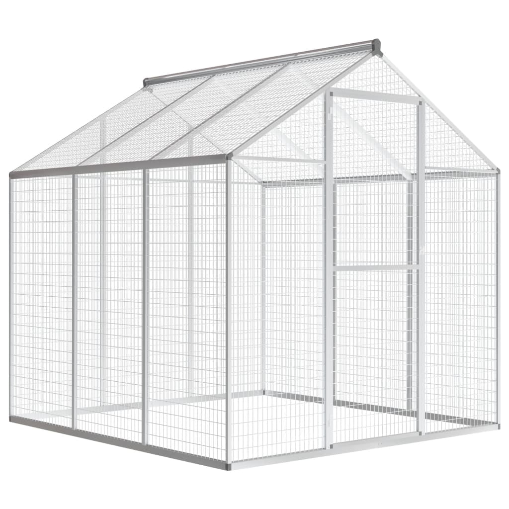 vidaXL Outdoor Aviary Walk-in Aviary with Hinged Door Large Bird Cage ...