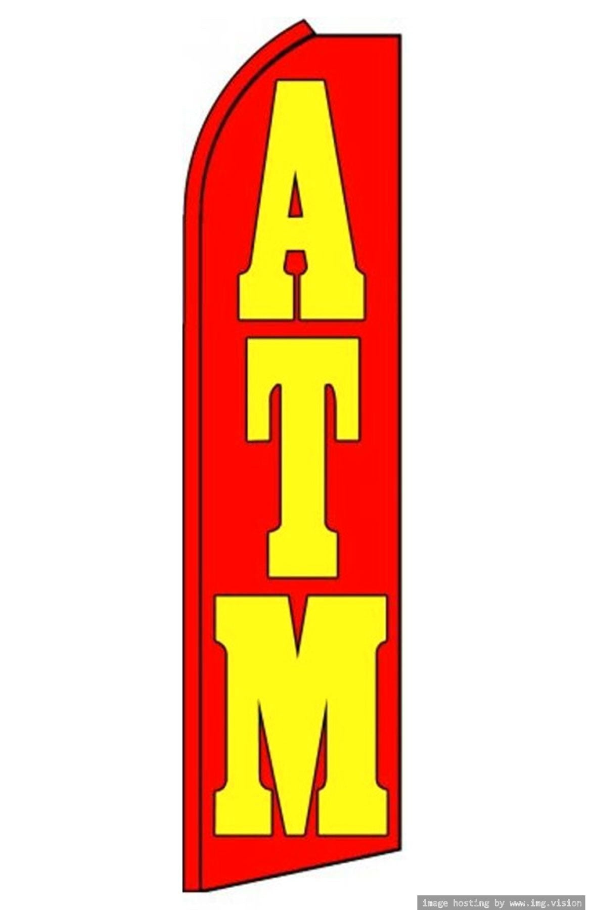 ATM Swooper Flag (Hardware Not Included) |Advertisement /Business Flags ...