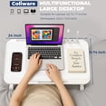 Coliware Laptop Desk for Bed, Adjustable Table Stand with Moveable Book ...