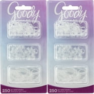 Goody Classics Polybands Elastics, Clear 250 ea - Walmart.com