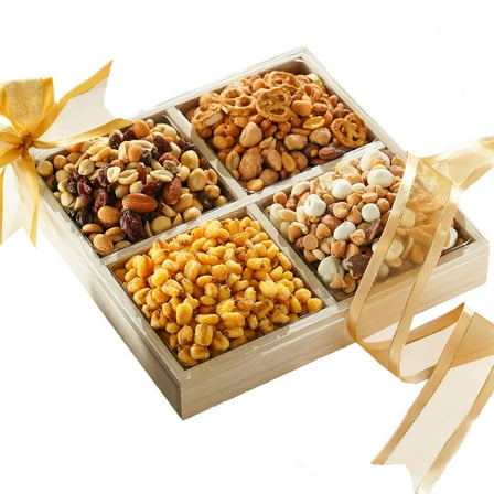 Snack Box Gift Basket, Birthday Gift for Men, Food Care Package, Unique Tins of Assorted Nuts ...