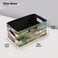 2 Pcs Foldable Felt Storage Bins Decorative Fabric Organizer Baskets ...