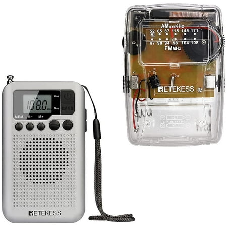 Finydr TR106 Portable Headset Radios, Pocket Radios AM FM, and TR624 ...