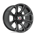 XD Aluminum Rim XD854 REACTOR 20X10in Gloss Black Milled Finish ...