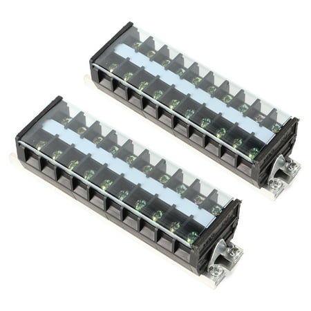 Din Rail Terminal Strip,2pcs Screw Terminal Strip Terminal Block Strip ...