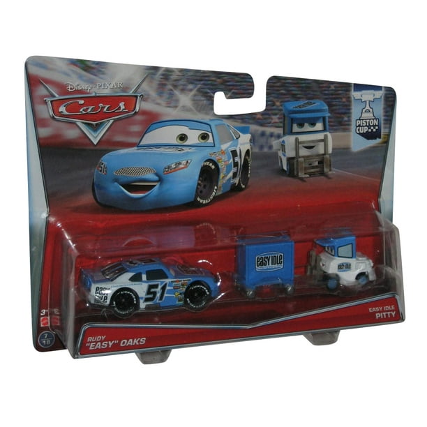 Disney Pixar Cars Ruby Easy Oaks and Easy Idle Pitty Piston Cup Toy Car ...