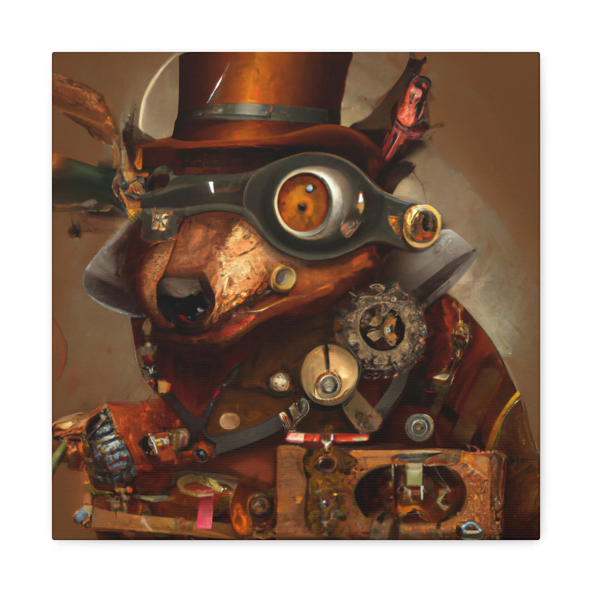 Tasmanian Devil Clockwork - Canvas - Walmart.com