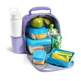 Fit & Fresh DIY Lunch Bag Reusable/Insulated Polyester Bag Purple with ...