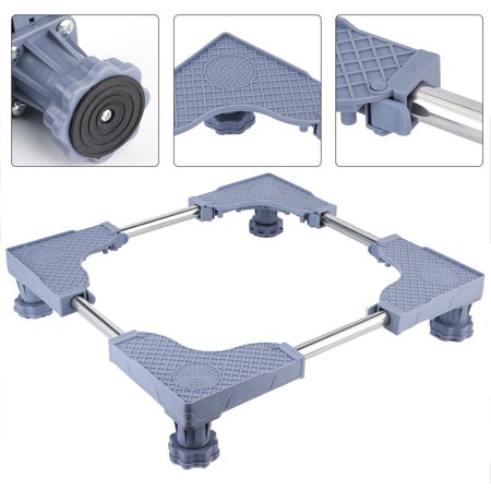 LYUMO Gray Four-Legged Washing Machine Floor Stand Adjustable Base ...