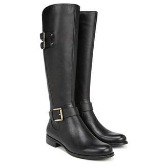 Naturalizer Women's Kalina Knee High Boots Black Extra Wide Calf