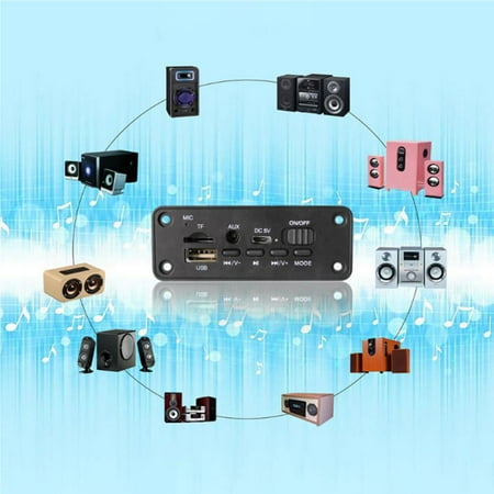 Bluetooth 5.0 Mp3 Player Decoder Board FM 2x3w SUV Speaker Car FM Radio ...