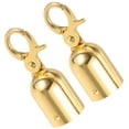 WAXIAYU 2x Stainless Steel Rope End Caps for Stanchion Rope 10cm Golden ...