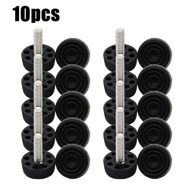 10Pcs M8 Thread Adjustable Furniture Levelers Screw in Threaded ...
