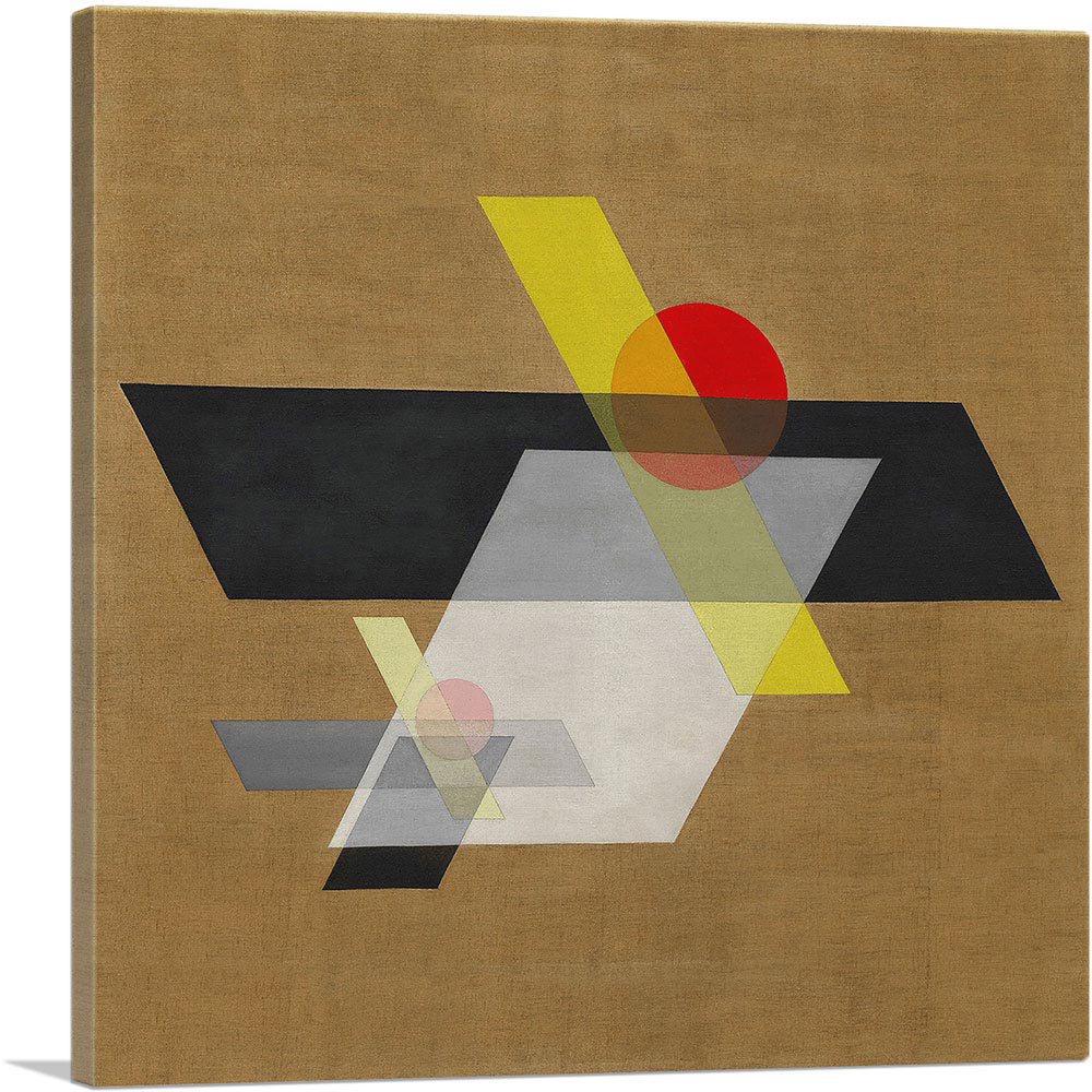 ARTCANVAS A II 1923 Canvas Art Print by Laszlo Moholy-Nagy - Size: 18" x 18" (1.50" Deep ...
