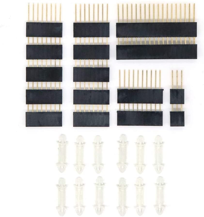 Treedix 2 Sets of Stacking Headers Pins Kit Stackable Female Headers Compatible with Arduino ...