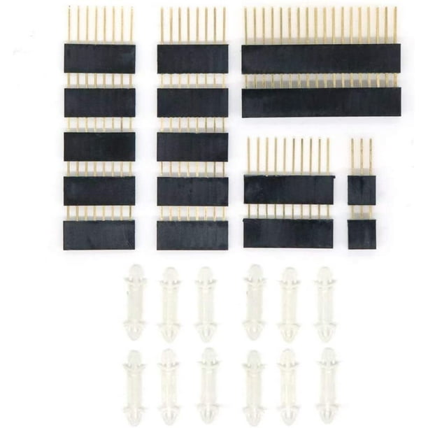 Treedix 2 Sets of Stacking Headers Pins Kit Stackable Female Headers ...