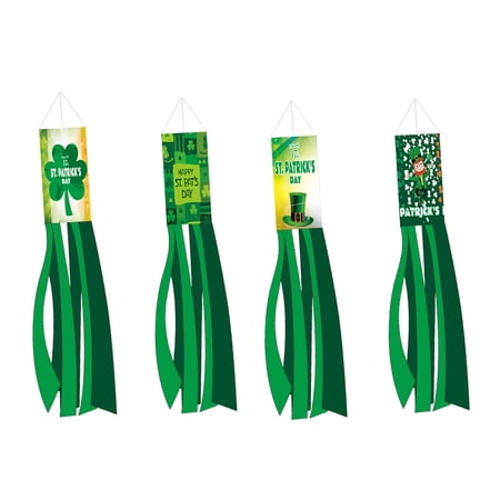 4 Pieces Balcony Decor Irish Windsock St.Patrick's Backyard; Irish Day ...