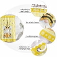 72x78 Inch Shower Curtain Cute Bees Bathroom Decor, Waterproof Fabric ...