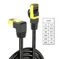 Cat8 Ethernet Cable 10-Gigabit 90 Degree Bend/Straight Head 4-Layer ...