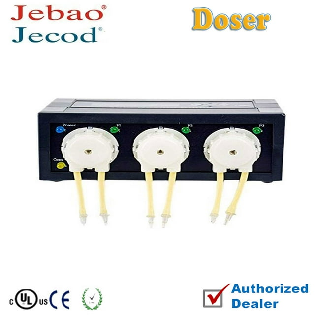 Jebao/Jecod DP-3 DP3 3-Channel Auto Dosing Pump Automatic Doser for Reef aquarium elements (PET ...