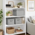 Fabric Boxes with Lids, Storage Bins with Handles, Shelf Bins for ...