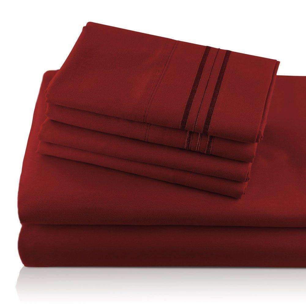 Giovanni Monogrammed Egyptian Comfort Sheets (6-piece Set) - Walmart ...