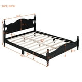 Furvclv Full/Queen Wood House Bed, Easy Assembly, Platform Bed, No Box ...